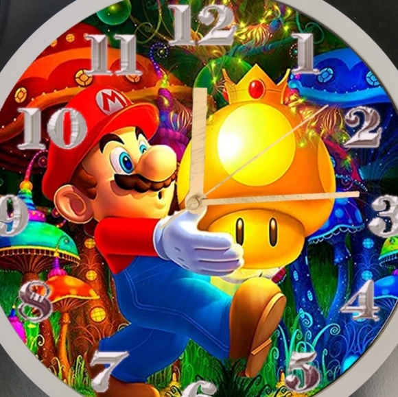 led wall clock | Wall Decor | Super Mario World Clock | Poshmark